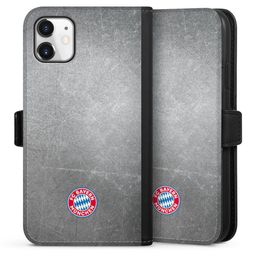 DeinDesign iPhone 11 Handy Klapph&uuml;lle Handyh&uuml;lle aus Kunst Leder schwarz Flip Case Fcb Official Licensed Product Fc Bayern M&uuml;nchen Sideflip mit Lasche