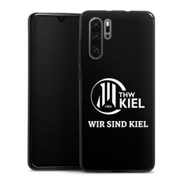 DeinDesign Huawei P30 Pro Handy Silikon H&uuml;lle Case schwarz Handyh&uuml;lle Merchandise Handball Thw Kiel