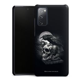 DeinDesign Galaxy S20 FE Handy Premium Case Smartphone Handyh&uuml;lle Schutzh&uuml;lle matt Skull Raven Skulls Premium Case