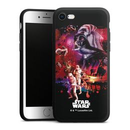 DeinDesign iPhone SE (2020) Handy Premium Silikon H&uuml;lle Handyh&uuml;lle schwarz Case Merchandise Star Wars Darth Vader Silikon Premium Case