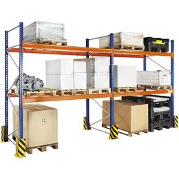 Schulte Auflagetr&auml;ger, 1 Paar, reinorange RAL 2004, L&auml;nge 2700 mm, Profiltyp 100 / 50 x 1,5 mm