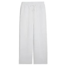 Sporthose Puma "Wardrobe Essentials Oversized Jogginghose Herren", Herren, Gr. L, Normalgr&ouml;&szlig;en, wei&szlig; glow heather, Obermaterial: 66% Baumwolle, 34% Polyester. Seitentasche &ndash; Oben: 100% Baumwolle. R&uuml;cktaschenbeutel: 100% Baumwolle, Strukturmuster, oversize, Hosen Sporthose