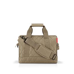 Reisetasche Reisenthel "Reisenthel allrounder M", Gr. B/H/T: 40cm x 33,5cm x 24cm, rhombus olive, Polyester, unifarben, Taschen Reisetasche, Ma&szlig;e f&uuml;r Handgep&auml;ck