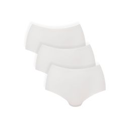 Panty Anita "Panty Essentials High Waist Briefs 3P 3er Pack", Damen, Gr. S, wei&szlig;, Obermaterial: 80% Polyamid PA. 20% Elasthan EL., Unterhosen Panty