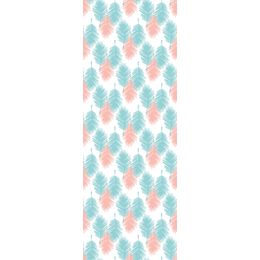 Vinyltapete queence "Leens", blau, B:0,9m L:2,5m, Vinyl, Tapeten, 90x250cm, selbstklebend, kinderleichte Anbringung,, Sticker