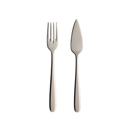 Villeroy & Boch Fischbesteck VILLEROY & BOCH "Fischbesteck Daily Line silber", silber, 2, Essbesteck-Sets, Sp&uuml;lmaschinenfest