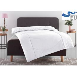 Microfaserbettdecke OTTO HOME "Microlux, Bettdecke 135x200 cm und &Uuml;bergr&ouml;&szlig;en bis 240x220cm", wei&szlig;, B:135cm L:200cm, Bezug: 100% Polyester. Obermaterial: 100% Polyester. F&uuml;llung: 100% Polyester, Bettdecken, Microfaserbettdecke, fest versteppter Bezug - keine Bettw&auml;sche n&ouml;tig, Sommer, Winter