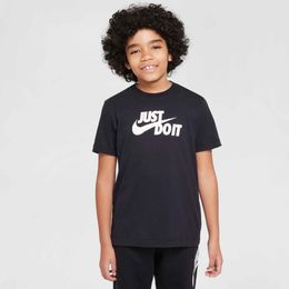 T-Shirt Nike Sportswear "Nike Sportswear Big Kids' T-Shirt", Jungen, Gr. L, schwarz, Obermaterial: 100% Baumwolle, Shirts T-Shirt, klassische Passform, sportlicher Stil, in verschiedenen US-Gr&ouml;&szlig;en