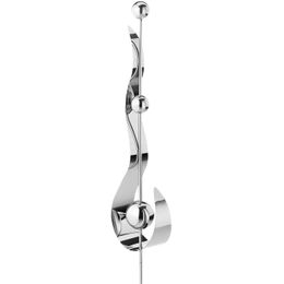Dekoobjekt Locker "Gartenstecker", silber (silberfarben), Edelstahl, Dekofiguren, aus Edelstahl 136 cm