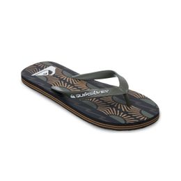 Zehentrenner Quiksilver "MOLOKAI ART 26", Herren, Gr. 40, no destination grape, Synthetik, Schuhe Zehentrenner, Sommerschuhe