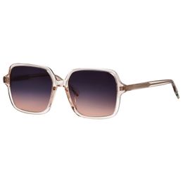 Sonnenbrille Tom Tailor "Modell 676007", Damen, rosa transparent, transparent, Sonnenbrillen Sonnenbrille, Form Feminin, Logoschriftzug auf B&uuml;gel, Kunststofffassung