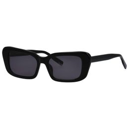 Sonnenbrille Tom Tailor "Modell 676010", Damen, schwarz, leicht gl&auml;nzend, Sonnenbrillen Sonnenbrille, Form CatEye, Logoschriftzug auf B&uuml;gel, Kunststofffassung