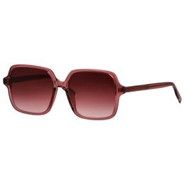 Sonnenbrille Tom Tailor "Modell 676007", Damen, rot transparent, leicht transparent, Sonnenbrillen Sonnenbrille, Form Feminin, Logoschriftzug auf B&uuml;gel, Kunststofffassung