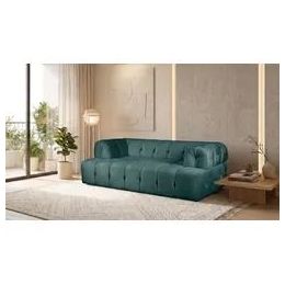 2-Sitzer Home Affaire "APERIRE Design-Sofa, moderne Steppung, Breite 180 cm", petrol, B:180cm H:77cm T:100cm, 100% Polyester, Sofas, mit Wellenunterfederung, gem&uuml;tlich und modern, komfortables Sitzgef&uuml;hl