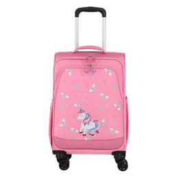 Kinderkoffer Travelite "MINIMOVER Kinderkoffer", Jungen, Gr. B/H/T: 35cm x 55cm x 20cm 36 l, rosa, Polyester, festlich, Koffer, leicht und kindgerecht, ideal f&uuml;r Reisen