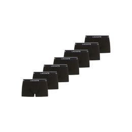 Trunk Lacoste, Herren, Gr. L, schwarz, Jersey, Obermaterial: 95% Baumwolle, 5% Elasthan, unifarben, figurbetont, Unterhosen, mit Lacoste-Schriftzug am Bund