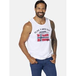 Muskelshirt Jan Vanderstorm "Tanktop OLOF", Herren, Gr. 3XL, wei&szlig;, Obermaterial: 100% Baumwolle CO., Tops