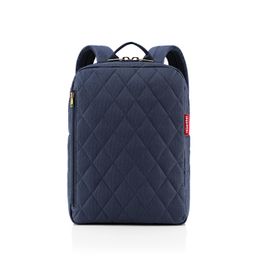 Rucksack Reisenthel "Reisenthel classic backpack M", Herren, Gr. B/H/T: 28cm x 39cm x 12cm, rhombus midnight gold, Polyester, unifarben, Rucks&auml;cke Rucksack