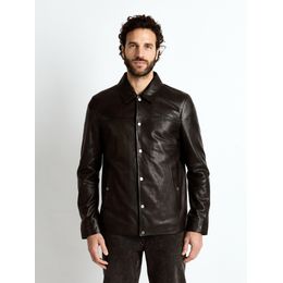Lederjacke Maze, Herren, Gr. L, schwarz, Obermaterial: 100% Lammleder. Futter: 100% Baumwolle. &Auml;rmelfutter: 100% Polyester. Taschenfutter: 100% Baumwolle, Jacken
