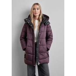 Steppjacke Street One, Damen, Gr. 36, berry braun, Stoff, Obermaterial: 100% Nylon; F&uuml;llung: 100% Polyester, unifarben, normal lang, ohne Ausschnitt, B&uuml;ndchen, Jacken Steppjacke, mit moderner Steppung