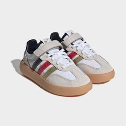 Sneaker adidas Sportswear "BARREDA DECODE KIDS", M&auml;dchen, Gr. 35, cloud wei&szlig;, core schwarz, gold metallic, Textil, Schuhe Sneaker, World Cup Nations Pack, f&uuml;r Kinder & Jugendliche