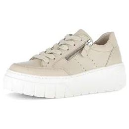 Sneaker Gabor "Sneaker low", Herren, Gr. 38, beige, Schuhe Sneaker