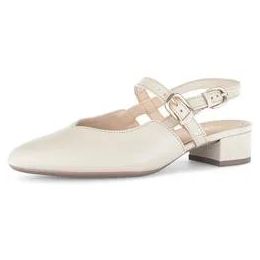 Slingpumps Gabor "Slingpumps", Damen, Gr. 41, beige, Schuhe Slingpumps