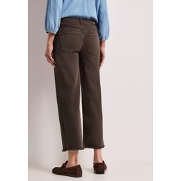 Straight-Jeans Street One, Damen, Gr. 25, L&auml;nge 28, braun washed, Jeans, 81% Baumwolle, 17% Polyester, 2% Elasthan, unifarben, kn&ouml;chelfrei, Jeans Straight-Jeans, Middle Waist