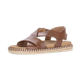 Riemchensandale Gabor, Damen, Gr. 36, cognac, Nappaleder, Schuhe Riemchensandale, Plateau, Sandalette mit weichen Riemchen