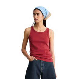 Marc O'Polo T-Shirt MARC O'POLO DENIM "aus Bio-Baumwoll-Stretchjersey", Damen, Gr. S, vivid cherry, Obermaterial: 96% Baumwolle, 4% Elasthan, unifarben, slim fit, Rundhals, Shirts T-Shirt