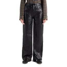 Lederhose JCC "31025194", Damen, Gr. 38, Normalgr&ouml;&szlig;en, schwarz, Oberstoff: 100% Lammleder; Futter: 100% Polyester; Taschenfutter: 100% Baumwolle, Hosen