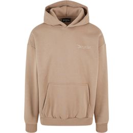 Kapuzensweatshirt DROPSIZE "Dropsize HEAVY OVERSIZE EMBO HOODIE", Herren, Gr. L, silbermink, 70% Baumwolle, 30% Polyester, Sweatshirts