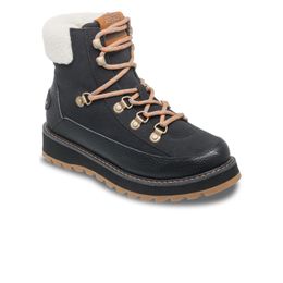 Stiefel Roxy "Azelie", Damen, Gr. 7(37), schwarz, Obermaterial: 82% Leder / 16% Polyester, 2% Metall, Futter: 100% Polyester, Laufsohle: 100% Gummi., Schuhe Stiefel