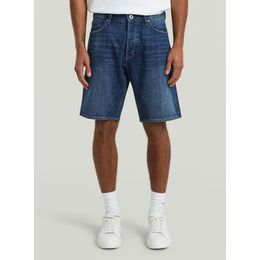 G-Star Raw Shorts G-STAR "Dakota Short Clean Edge", Herren, Gr. 27, worn in blau galena, Obermaterial: 95% Baumwolle, 5% Baumwolle, Hosen Shorts