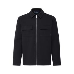 Hemdjacke Kronstadt "Hemdjacke KSHalfort", Herren, Gr. L, schwarz, Obermaterial: 50% Baumwolle CO. 48% Polyester PES. 2% Elasthan EL., Jacken