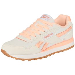 Trainingsschuh Reebok CLASSIC "REEBOK GLIDE", Damen, Gr. 37,5, chalk, futurepeach, ftwrwei&szlig;, Leder, Synthetik, Textil, Schuhe