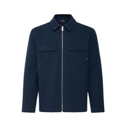 Hemdjacke Kronstadt "Hemdjacke KSHalfort", Herren, Gr. L, blau (sky captain), Obermaterial: 50% Baumwolle CO. 48% Polyester PES. 2% Elasthan EL., Jacken