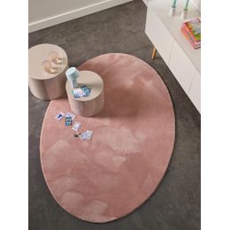 Hochflor Shaggyteppich Yumi Pink 140x200 cm - Hochflor Teppich f&uuml;r Wohnzimmer