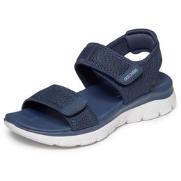 Sandale Skechers "SUMMITS SANDAL-CUTE MARK", Damen, Gr. 35, navy, Textil, Schuhe Sandale, Klettschuh, Freizeitsandale mit softer Fersenpolsterung