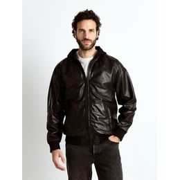 Lederjacke Maze, Herren, Gr. L, schwarz, Obermaterial: 100% Lammleder. Futter: 100% Baumwolle. &Auml;rmelfutter: 100% Polyester. Taschenfutter: 100% Baumwolle, Jacken