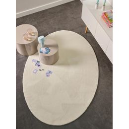 Hochflor Shaggyteppich Yumi Ivory 140x200 cm - Hochflor Teppich f&uuml;r Wohnzimmer