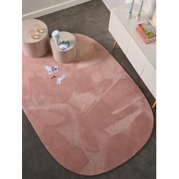Hochflor Shaggyteppich Yumi Pink 120x170 cm - Hochflor Teppich f&uuml;r Wohnzimmer