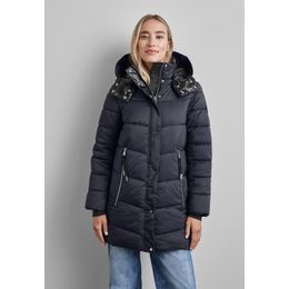 Steppjacke Street One, Damen, Gr. 34, gravity blau, Stoff, Obermaterial: 100% Nylon; F&uuml;llung: 100% Polyester, unifarben, normal lang, ohne Ausschnitt, B&uuml;ndchen, Jacken Steppjacke, mit moderner Steppung