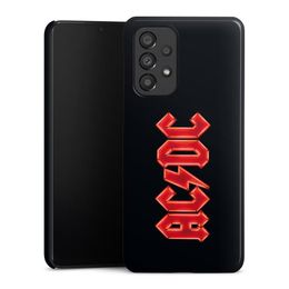 DeinDesign Galaxy A33 5G Handy Premium Case Smartphone Handyh&uuml;lle Schutzh&uuml;lle gl&auml;nzend Official Licensed Product Acdc Logo Premium Case