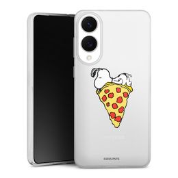 DeinDesign Galaxy S25 Edge Handy Silikon H&uuml;lle Case transparent Handyh&uuml;lle Peanuts Pizza Snoopy Silikon Case