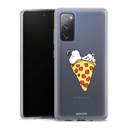DeinDesign Galaxy S20 FE Handy Silikon H&uuml;lle Case transparent Handyh&uuml;lle Peanuts Pizza Snoopy Silikon Case