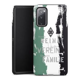 DeinDesign Galaxy S20 FE 5G Handy Panzer Handyh&uuml;lle robuste Outdoor H&uuml;lle Schutzh&uuml;lle gl&auml;nzend Official Licensed Product Borussia M&ouml;nchengladbach Statement Tough