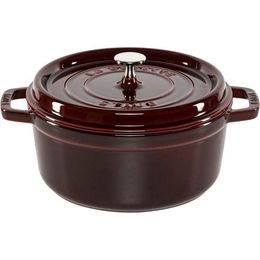 Staub La Cocotte 24cm rund, grenadine, Gusseisen
