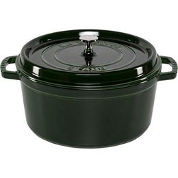 Staub La Cocotte 28cm rund, basilikumgr&uuml;n, Gusseisen