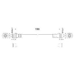 ATE Bremsschlauch 24.5247-0190.3 hinten rechts links f&uuml;r NISSAN 46210-JD600
